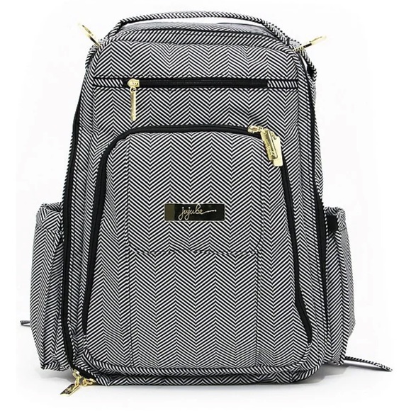 Ju-Ju-Be | Bags | Be Right Back Chevron Patterned Backpack Diaper Bag ...